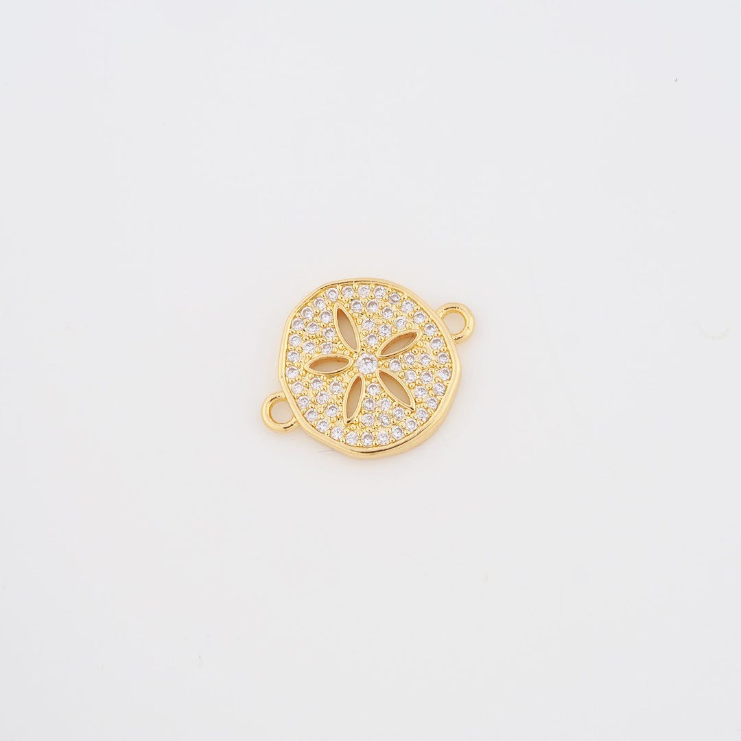 Flower Connector,18k Gold Filled Plant Connector,diy Jewelry Making ...