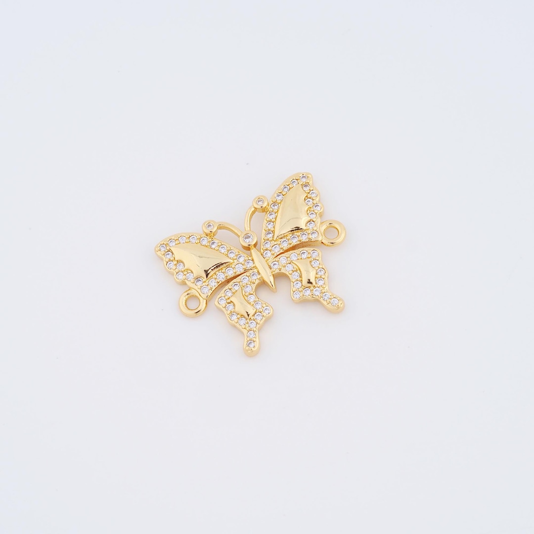 Butterfly Connector,18k Gold Filled Insect Connector,diy Jewelry Making ...