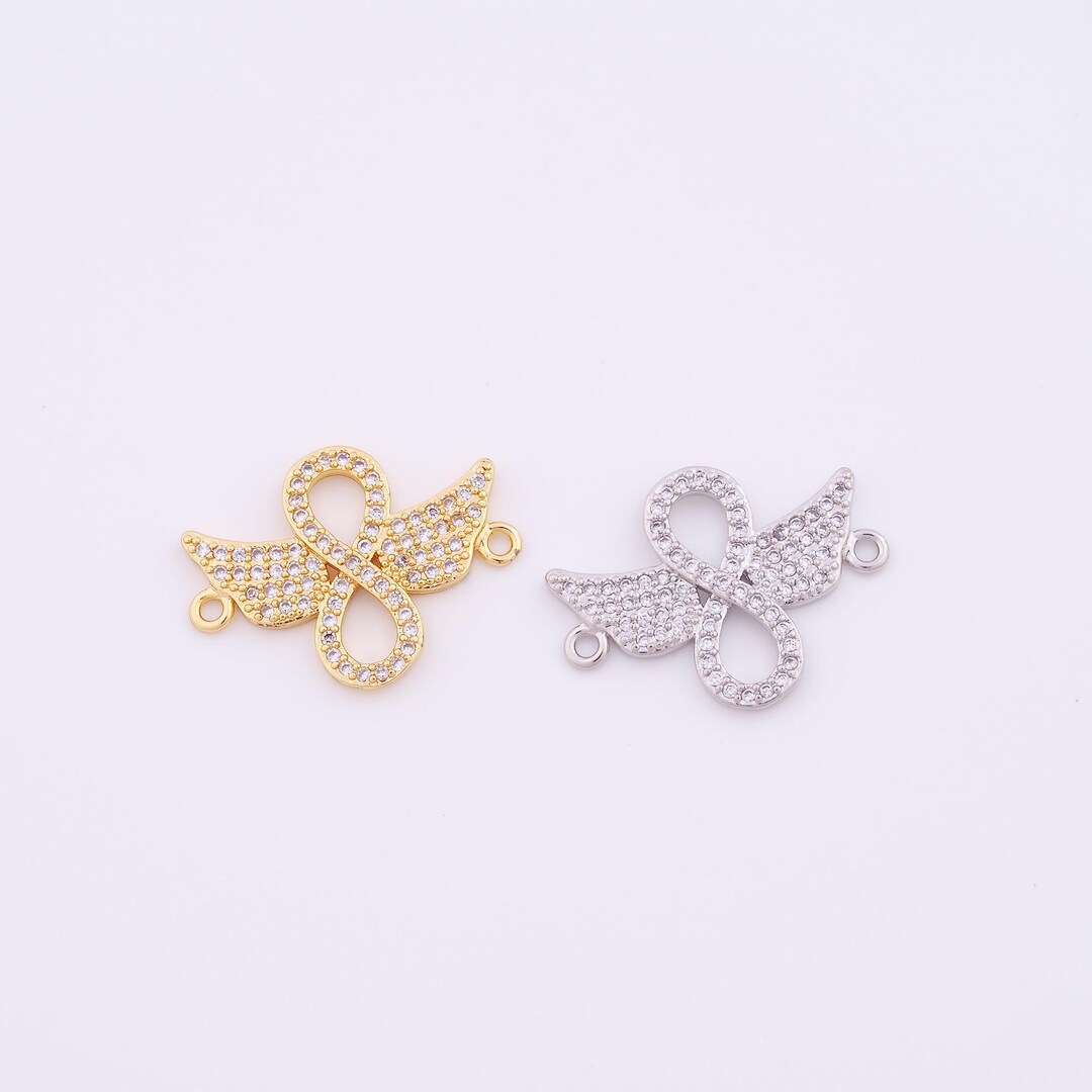 Infinite Connector,18k Gold Filled Infinite Connector,wings Connector ...