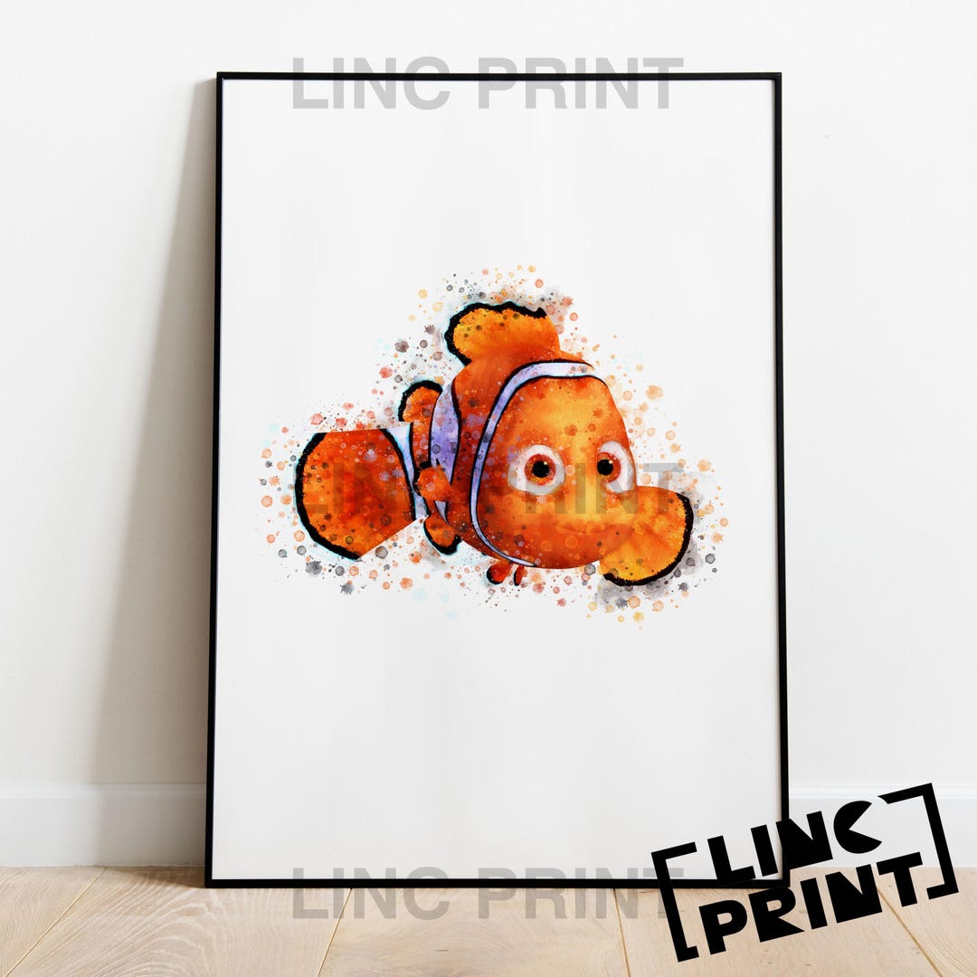 Disney Pixar 'NEMO' Finding Nemo Character Print Splash Style ...