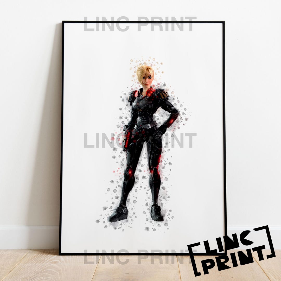 Disney 'SERGEANT CALHOUN' Wreck It Ralph Character Print, Watercolour ...