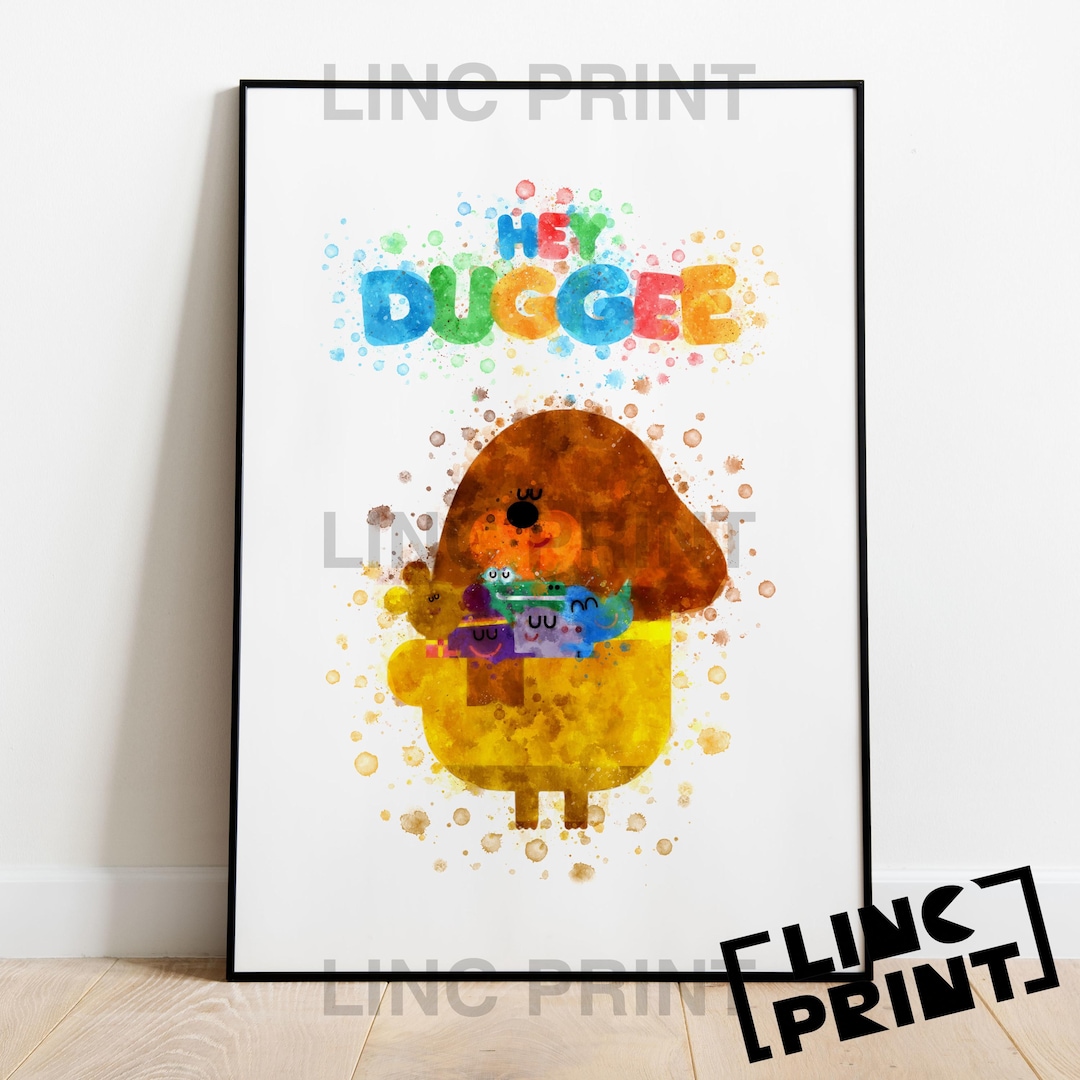 Hey Duggee Print 'DUGGEE and the SQUIRREL CLUB' Character Splash Style ...
