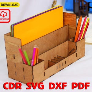 Laser Cut Desk Organizer | Digital File | Instant Download - Etsy