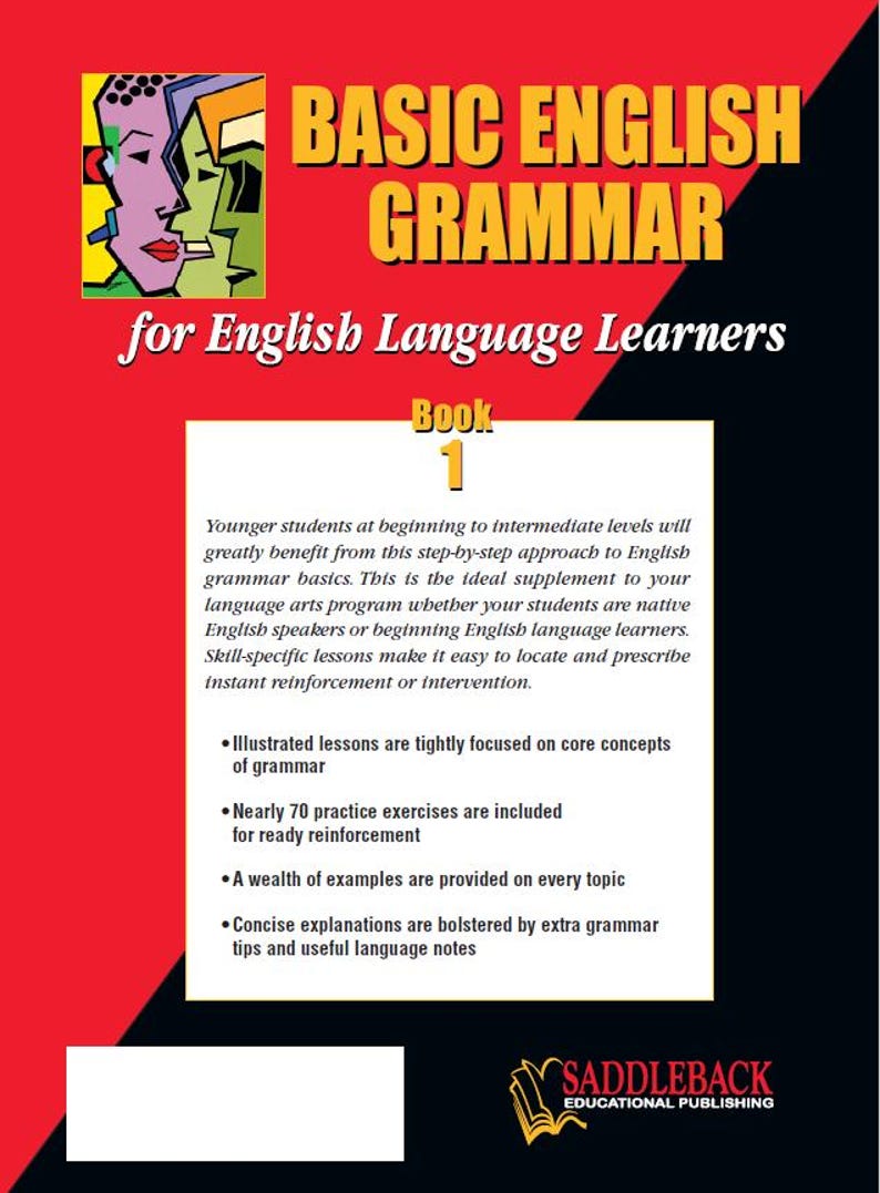 Basic English Grammar Guide & Workbook: ESL Self-study (PDF Download) - Etsy