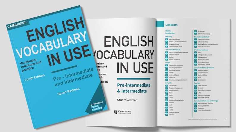 English Vocabulary in Use Book | Learn & Practice 1000+ Words | PDF for ESL, Self-study ...