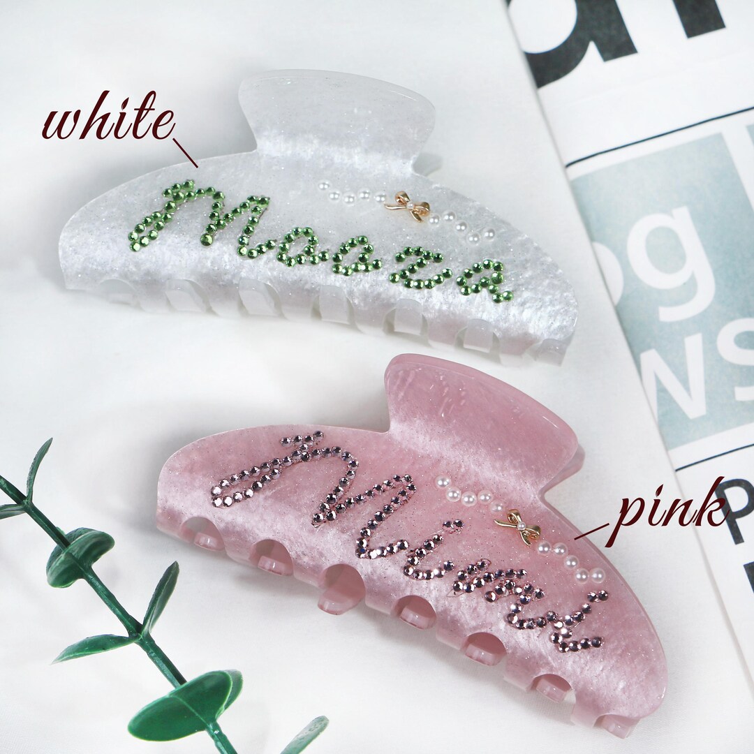 Custom Hair Clip,personalized Name Hair Clip.engraved Claw Clip With ...