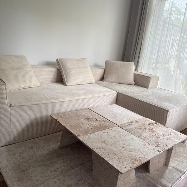 Travertine Coffee Table - Etsy