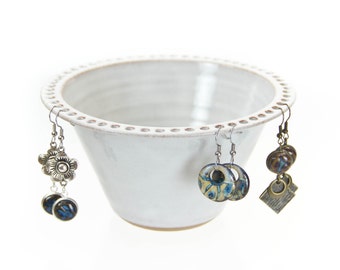 Earring Bowl in Celestial Glaze (deep Blue) | Jewelry Bowl/ Earring ...