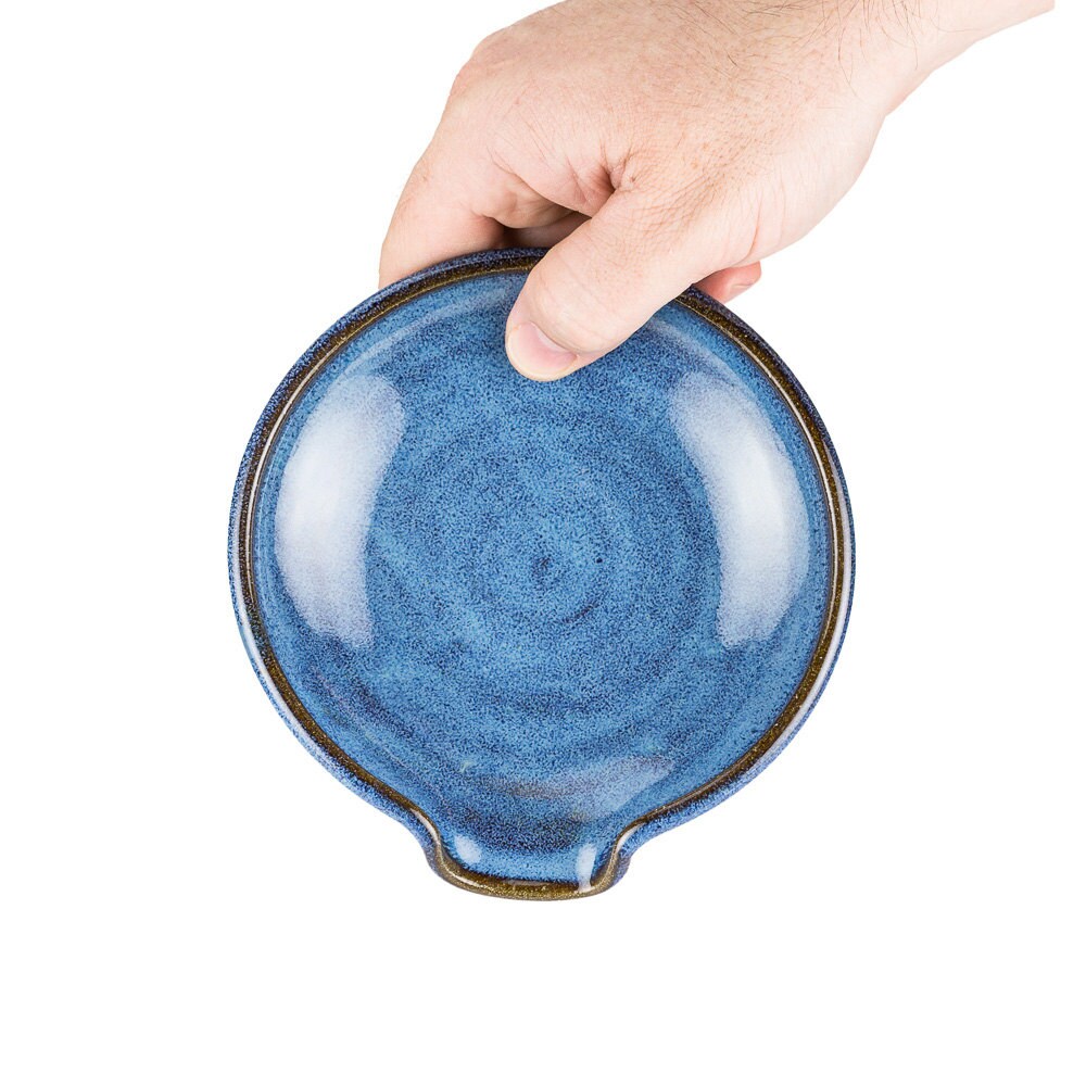 Spoon Rest in Celestial Blue Glaze. Wheel thrown stoneware | Etsy