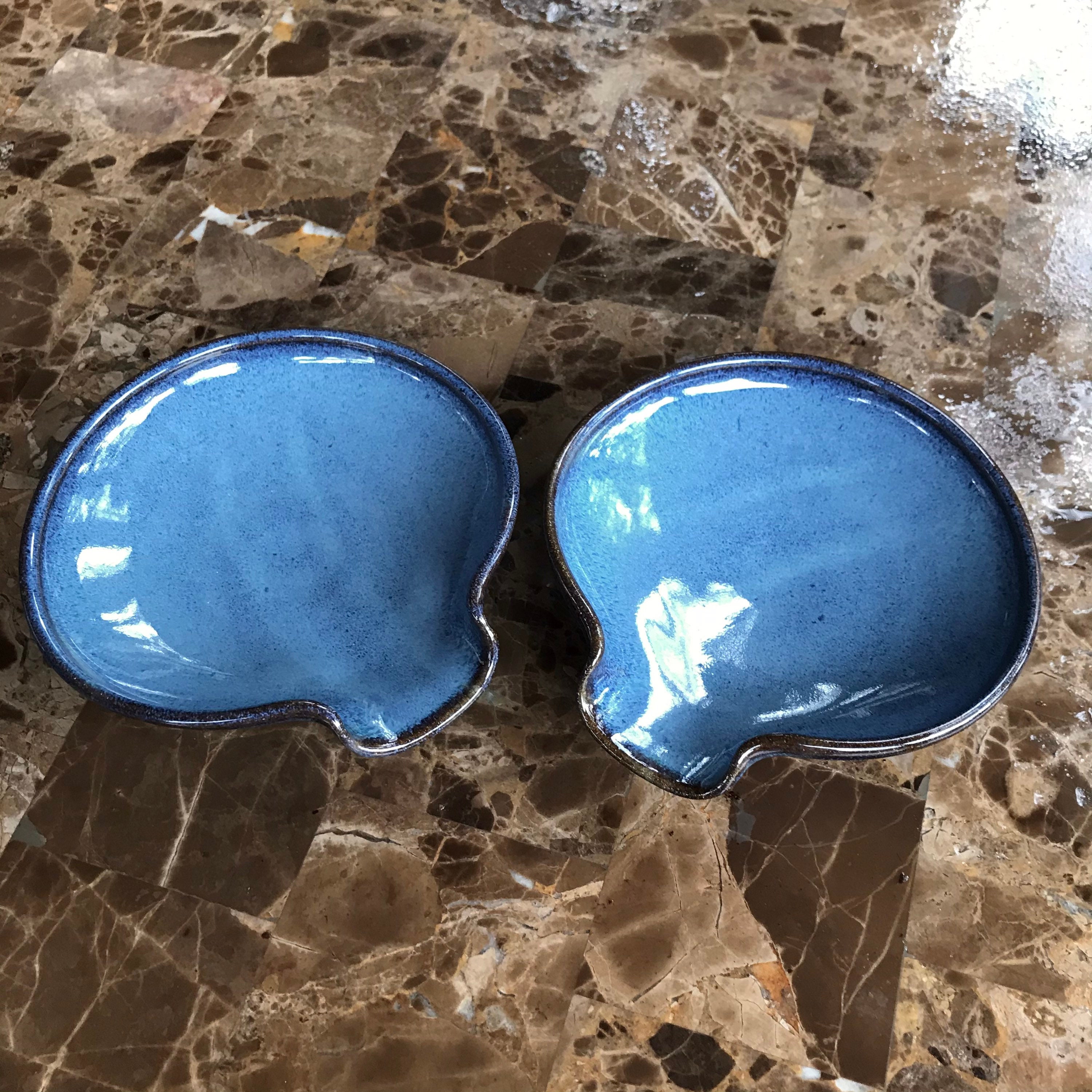 Spoon Rest in Celestial Blue Glaze. Wheel thrown stoneware | Etsy