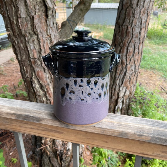 Compost Jar With Filter Holding Ventilated Lid in Midnight - Etsy