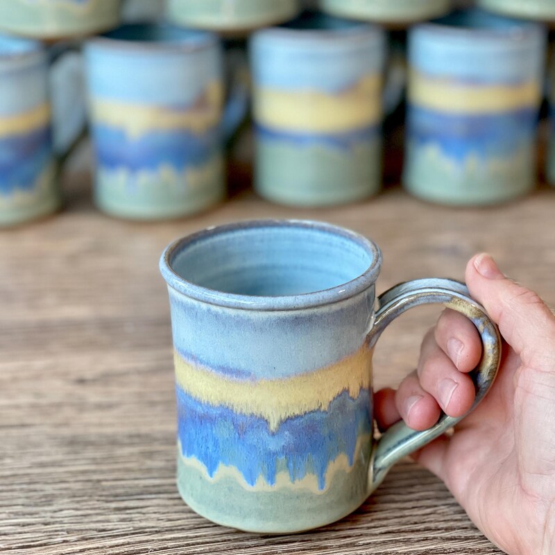 Handmade Wheel Mug Glazed - Etsy