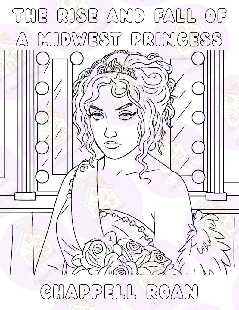 Pop Girl Coloring Pages Digital Download Featuring Chappell Roan ...