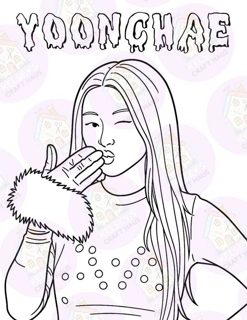 KATSEYE Memebers Coloring Pages – 9 Page Printable Coloring Book ...