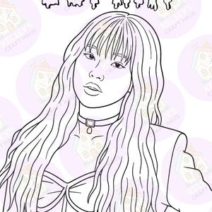 KATSEYE Memebers Coloring Pages – 9 Page Printable Coloring Book ...