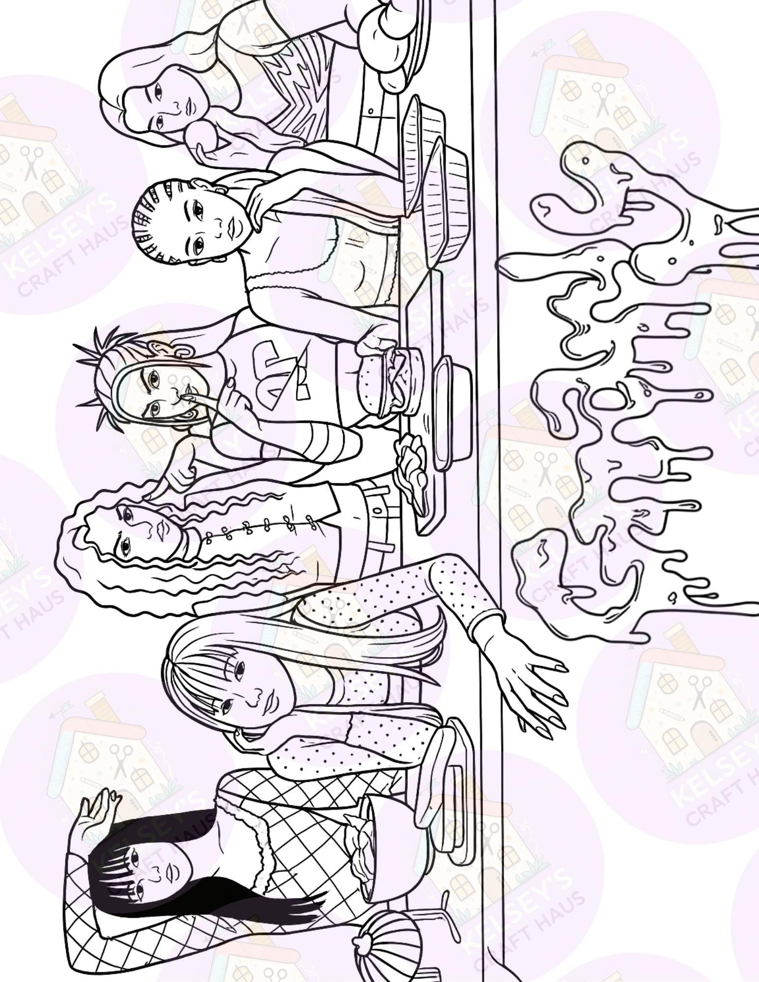 KATSEYE Memebers Coloring Pages – 9 Page Printable Coloring Book ...