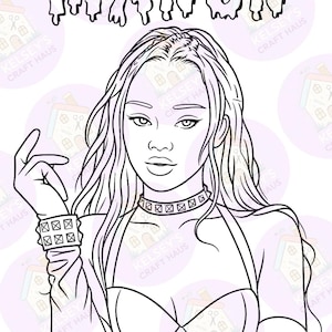 KATSEYE Memebers Coloring Pages – 9 Page Printable Coloring Book ...