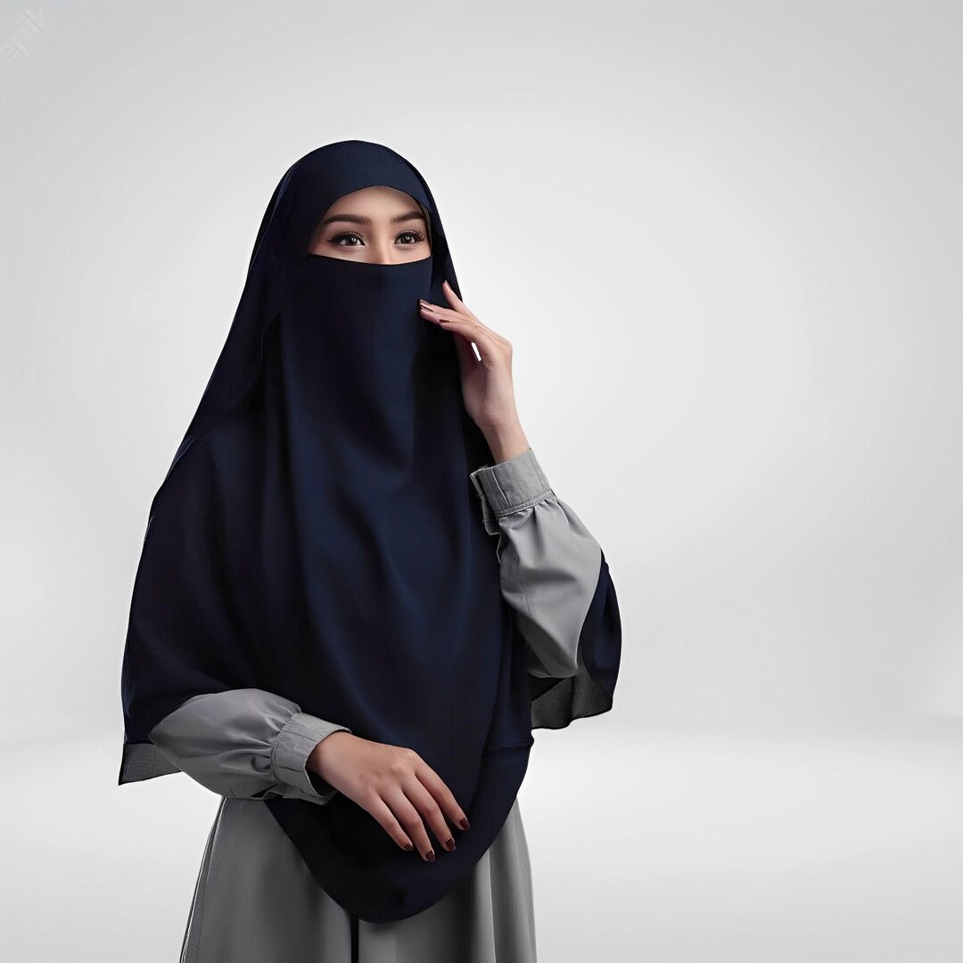 Instant Khimar Hijab 2 Layer | Modest Head Covering | Ceruty Diamond ...