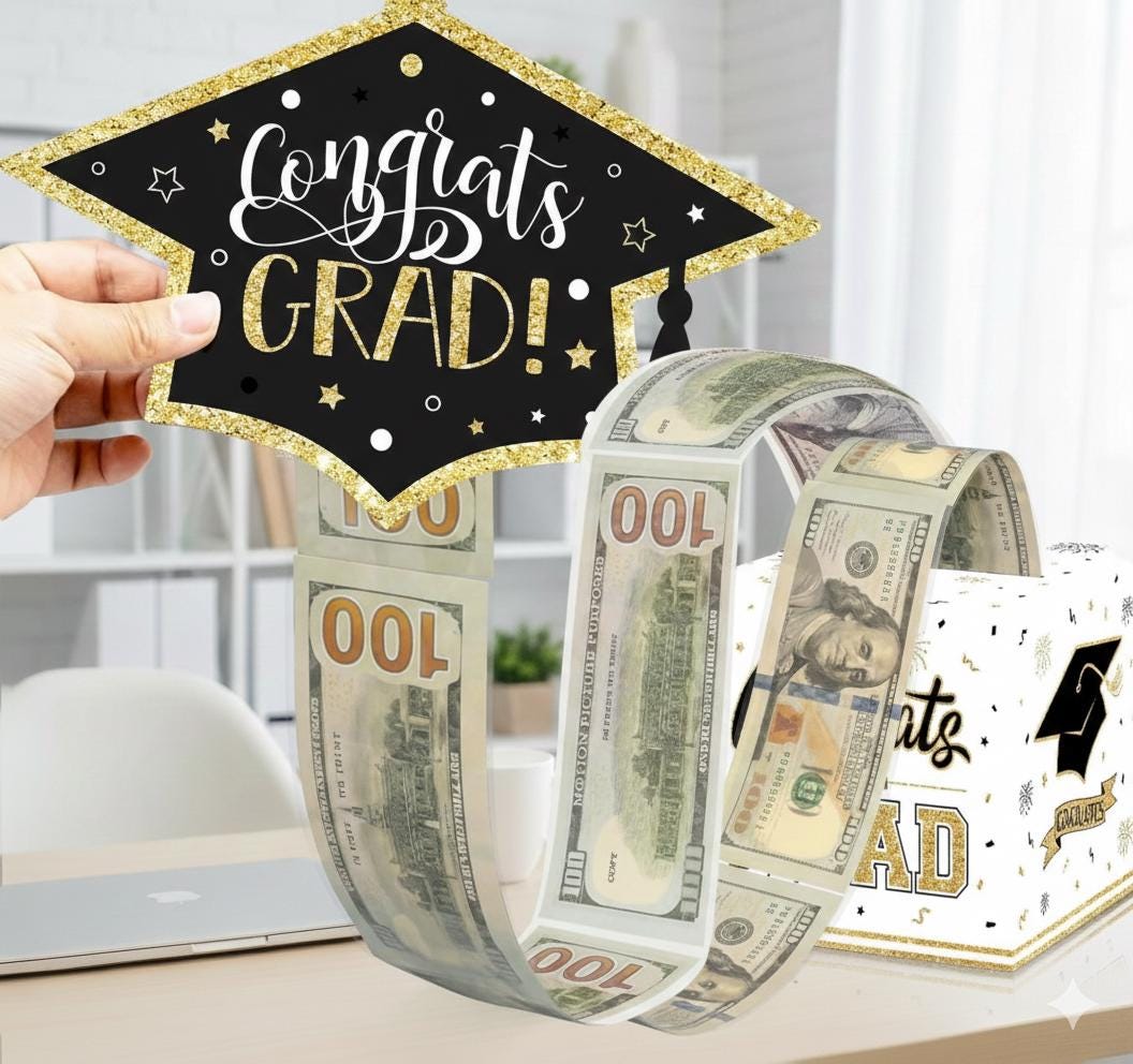 Class of 2026 Graduation Money Box, Cash Gift Pull Holder, Funny DIY ...