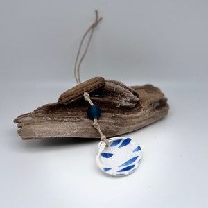 Clamshell and Driftwood Ornament, Clamshell Ornament, Decoupaged ...