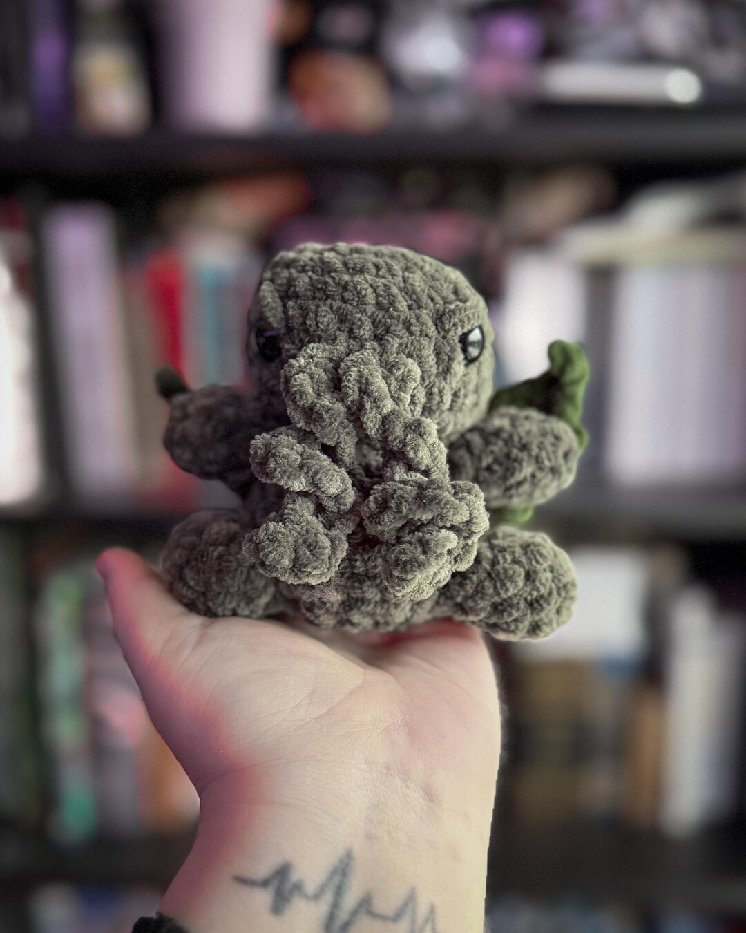 Baby Cthulhu Crochet Plushie – Handmade Amigurumi Spooky Plush - Etsy