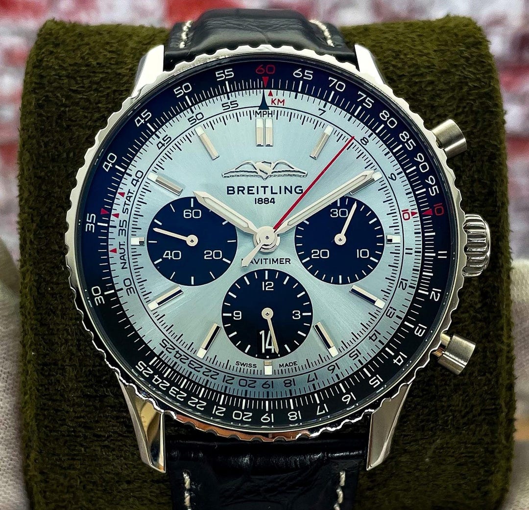 Breitling Navitimer B01 Chronograph Ice Blue 43mm - Etsy