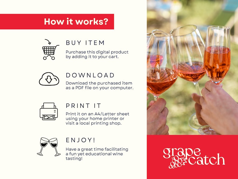 Printable Wine Tasting Score Sheet (4 Wines), Sommelier-designed With ...