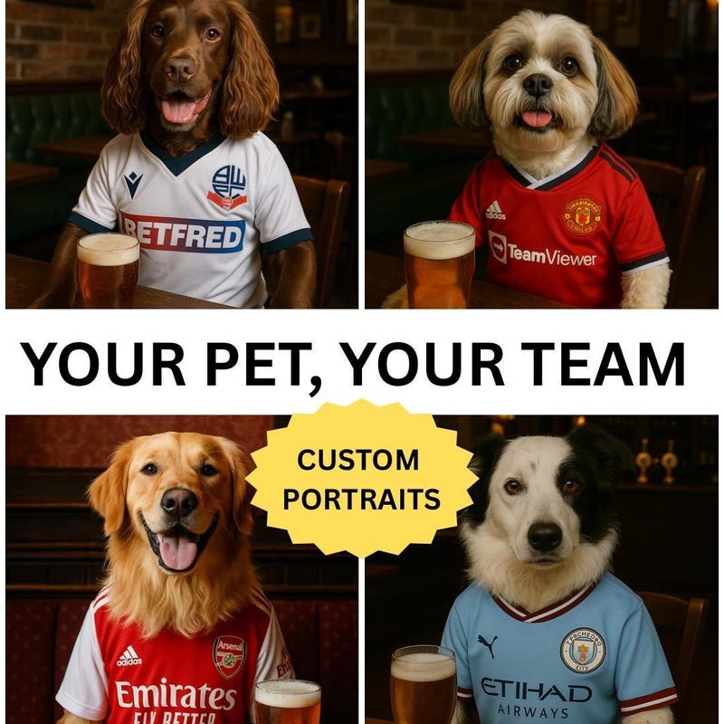 Dog With Drink Picture - Etsy UK