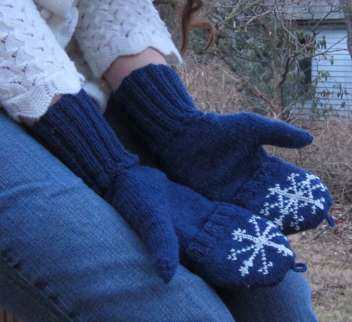 PDF Special Snowflake Mittens Knitting Pattern Instant - Etsy