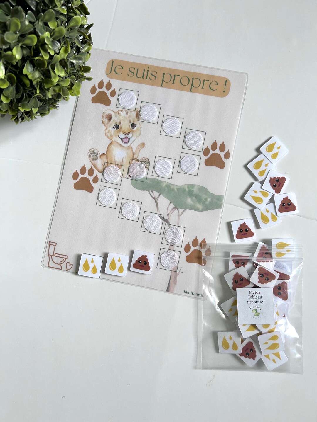 Cleanliness Chart - Lion - Etsy
