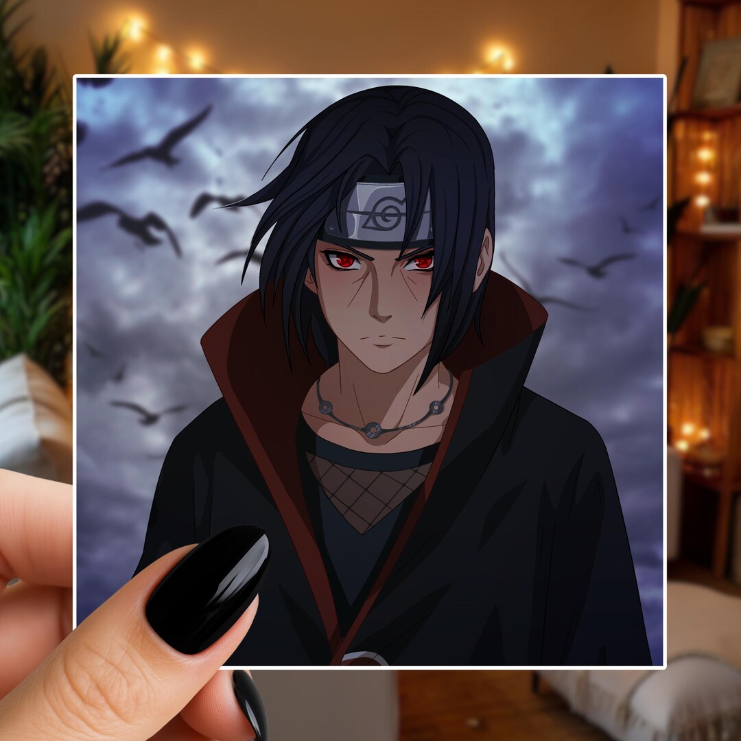 Itachi Uchiha - Sticker or Magnet - Naruto - Akatsuki - Anime - Hand ...
