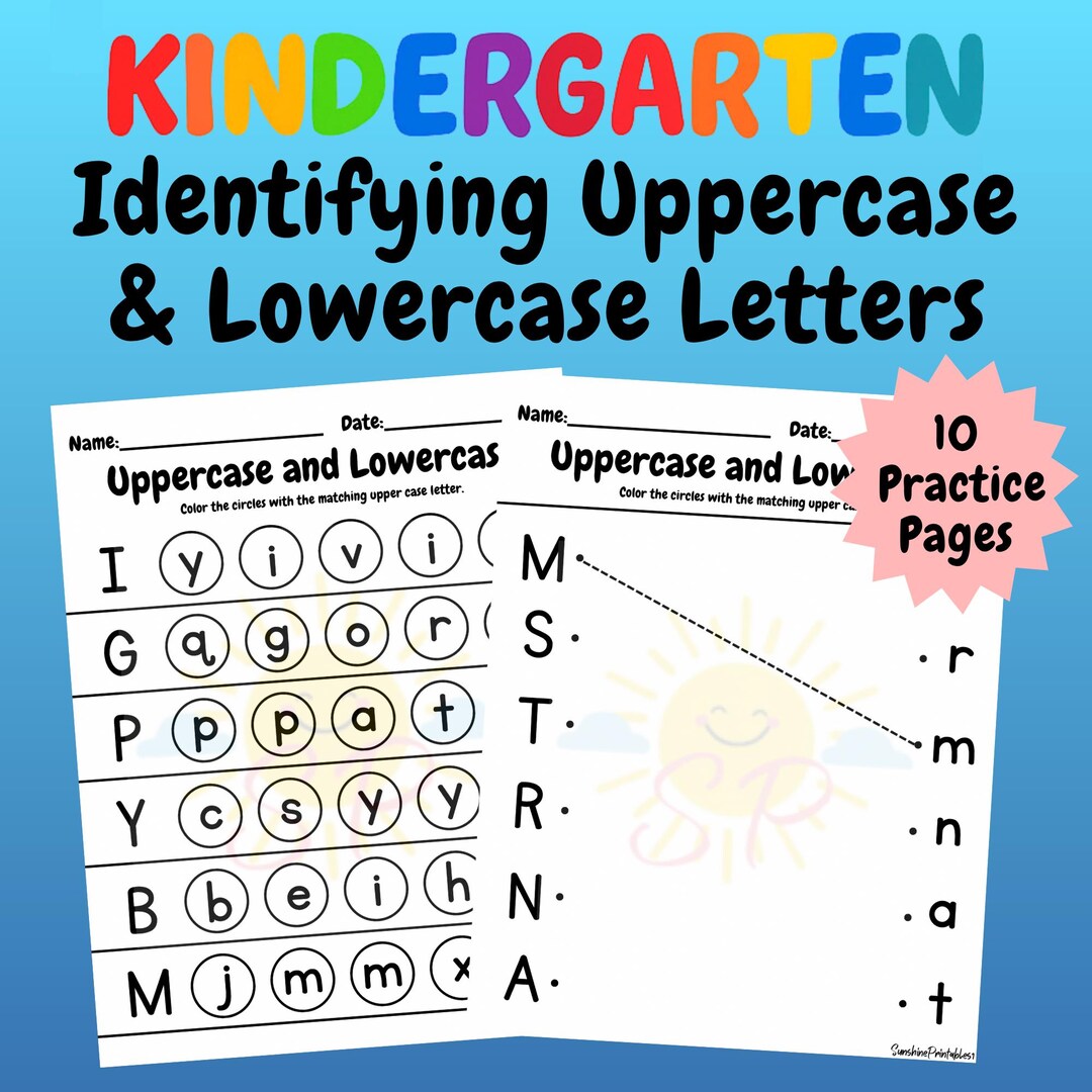 Kindergarten Alphabet Worksheets | Uppercase and Lowercase Letter ...