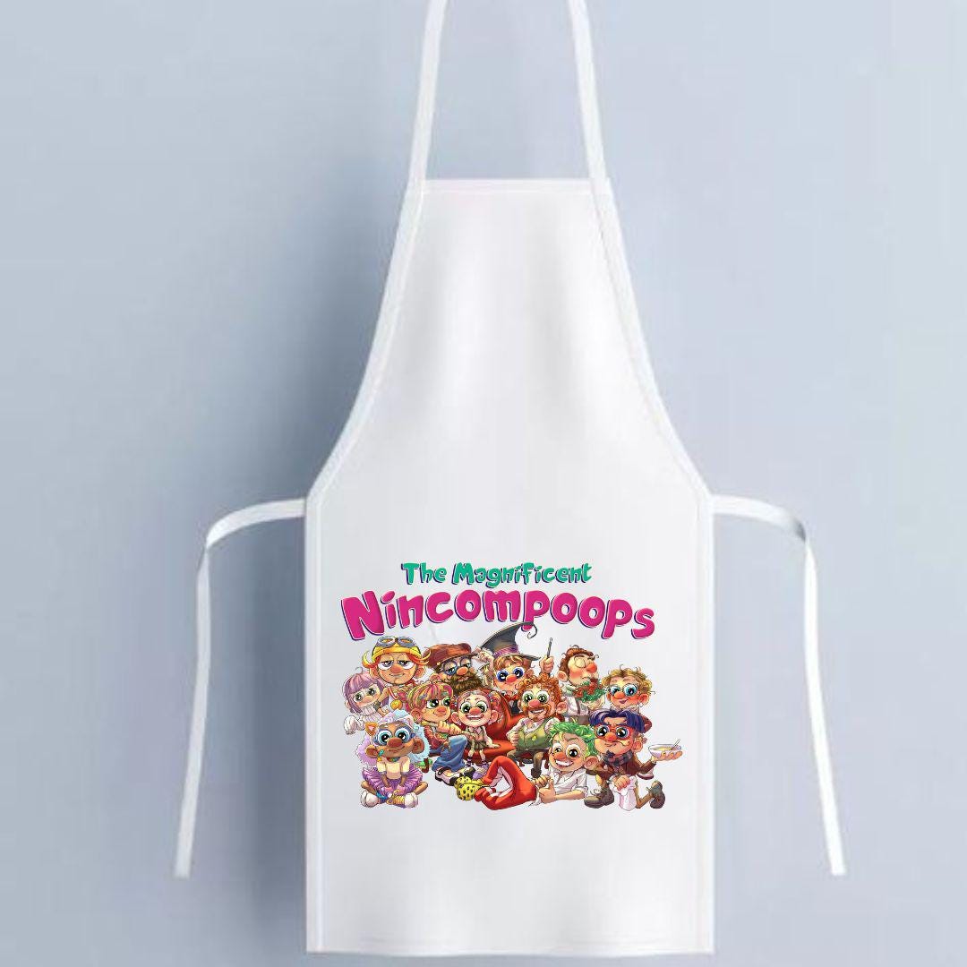 The Magnificent Nincompoop Funny Cooking Apron | Hilarious Chef Gift ...
