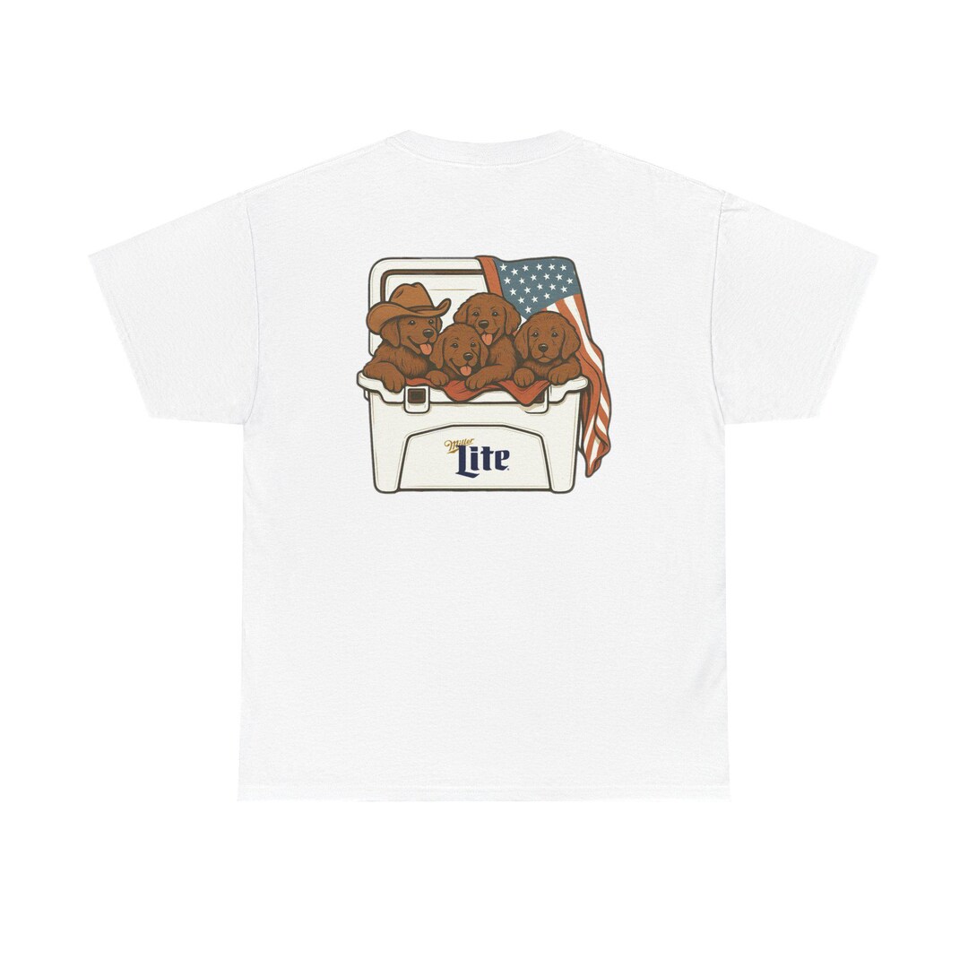 Miller Lite Dog Cooler Tee, Perfect for Summer Bbqs, Gift for Pet ...