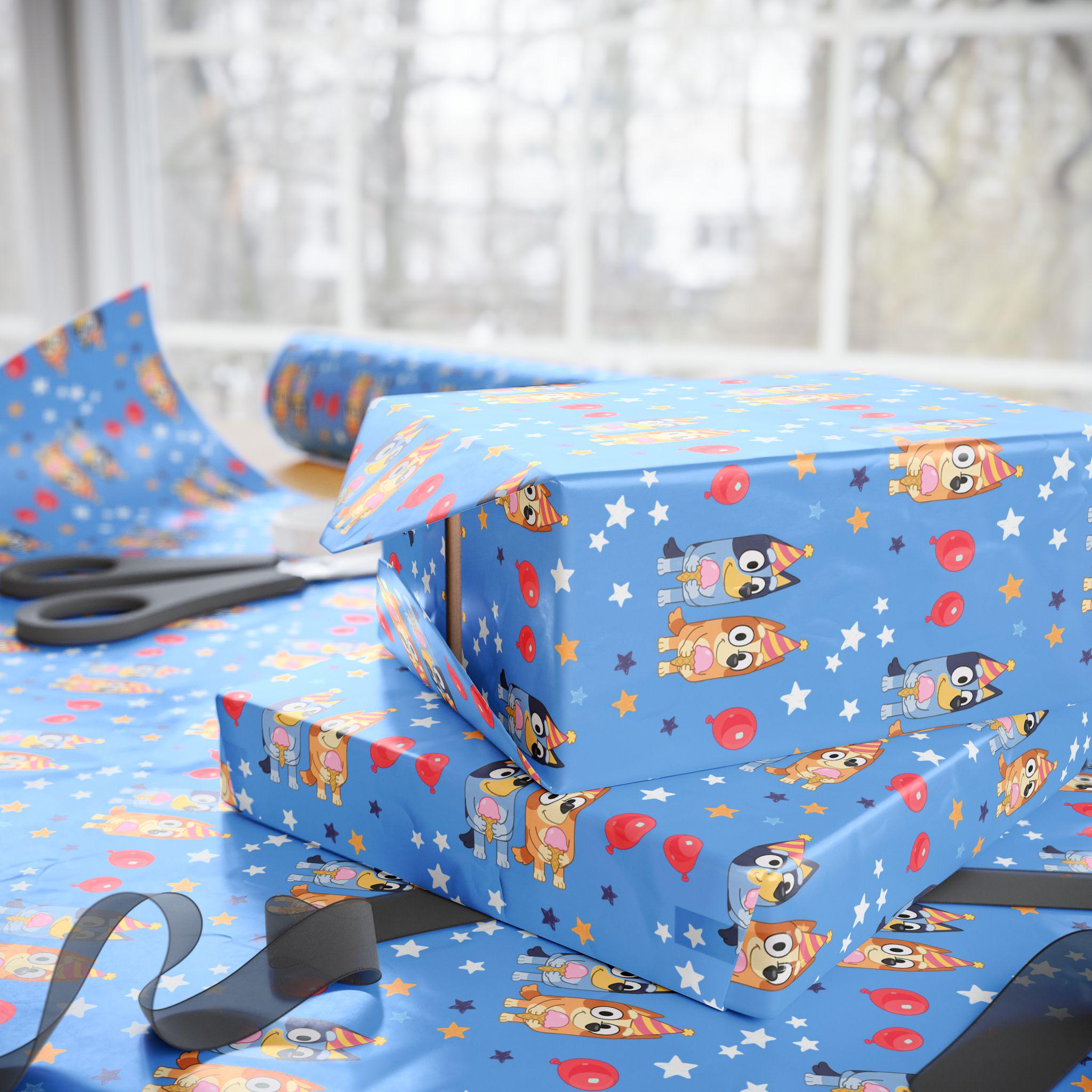 Bluey and Bingo Wrapping Paper for Kids Birthdays, Parties ...