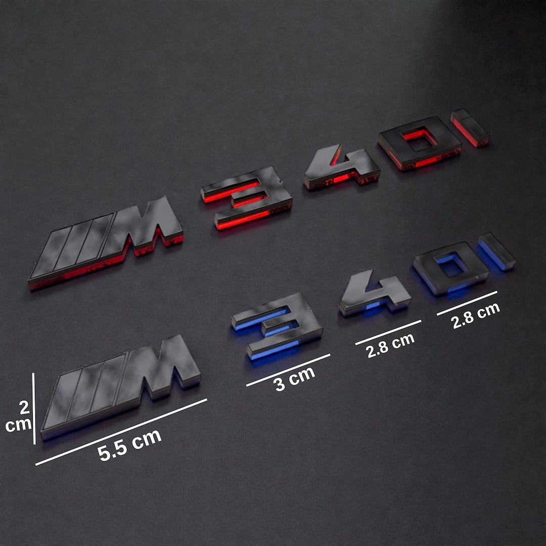 M 340i Gloss Back Badge Fits BMW - Etsy Australia