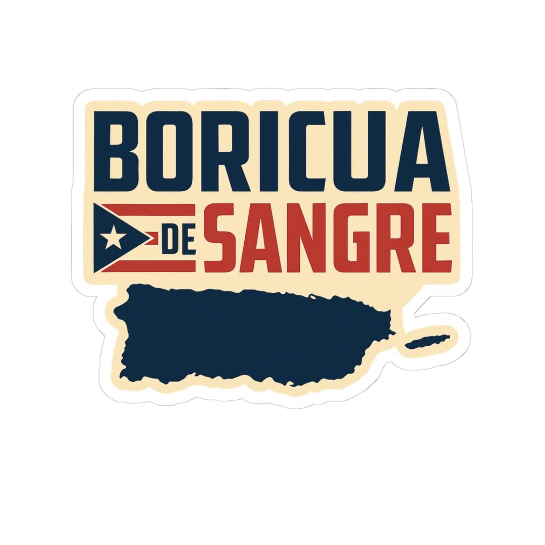 Boricua De Sangre Stickers - Puerto Rico Pride Decor, Custom Laptop ...