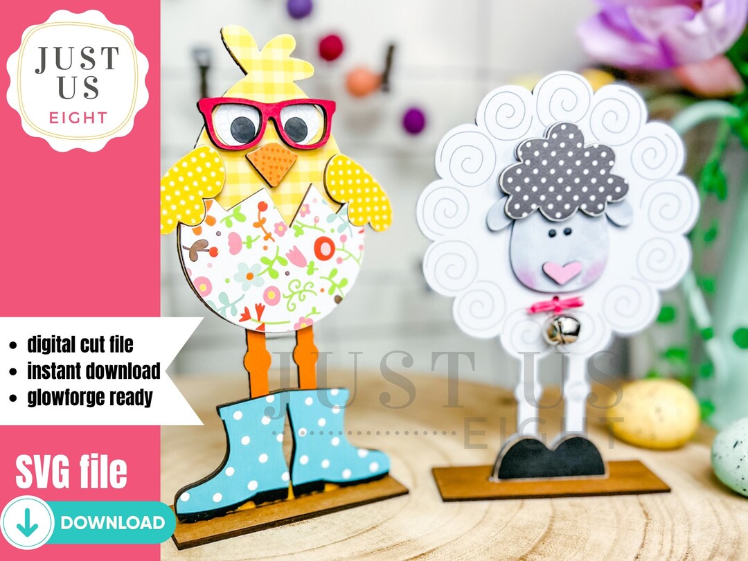 Easter Chick SVG File, Glowforge Easter, Easter SVG Cut File, Easter ...