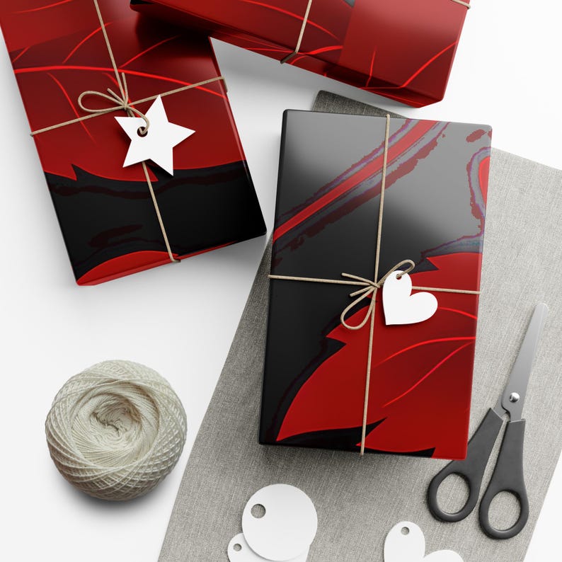 Elegant Floral Gift Wrap Paper for Special Occasions, Holiday Gift Wrap ...
