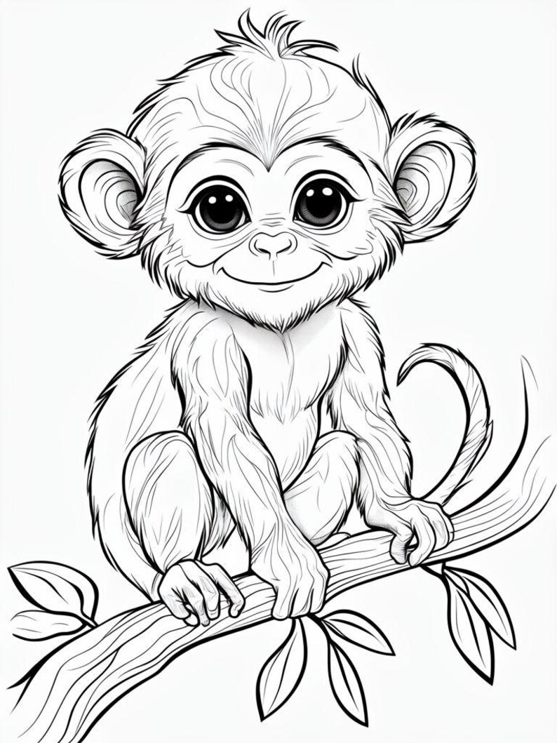 Safari Animals Coloring Pages - Etsy