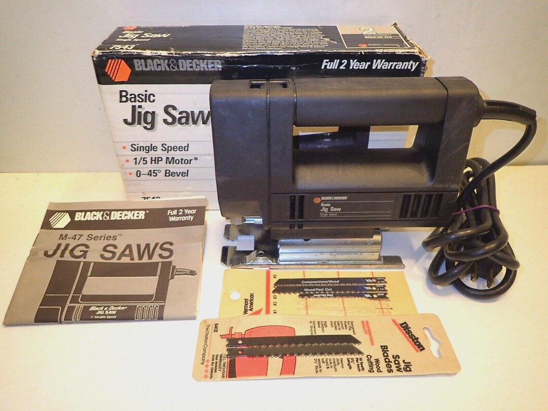 Black & Decker 7548 Electric 3200 SPM Type 3 Double Insulated 2.2A Jig ...