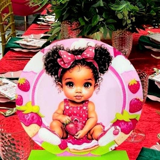 Strawberry Shortcake Acrylic Table Centerpiece/girl Birthday Party ...