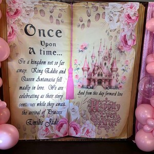Once Upon a Time Fairytale Storybook Foamboard Centerpieces/ Enchanting ...