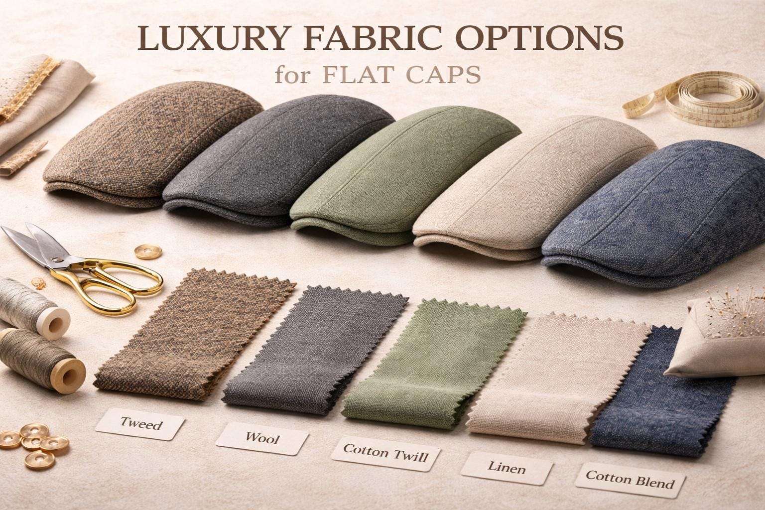 Flat Cap Sewing Pattern XS-XL Pdf | Classic Newsboy Hat Pattern | A4 A0 ...