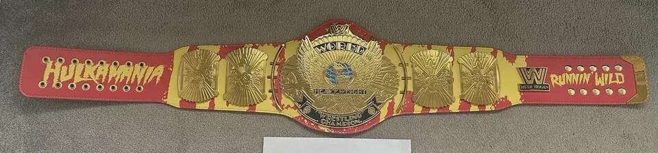 Winged Eagle Championship Wrestling Belt: 4mm Zinc Alloy, Leather Strap ...
