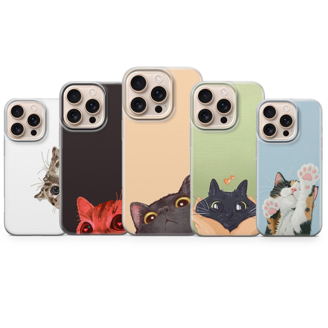 Funny Cat Phone Case Cat Meme Cover for iPhone 17 16 15 14 Pro Max ...