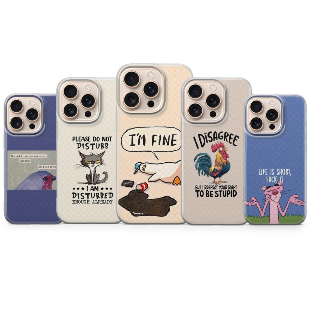 Sarcastic Quote Phone Case – Funny Saying Humor Cover for iPhone 17 16 ...
