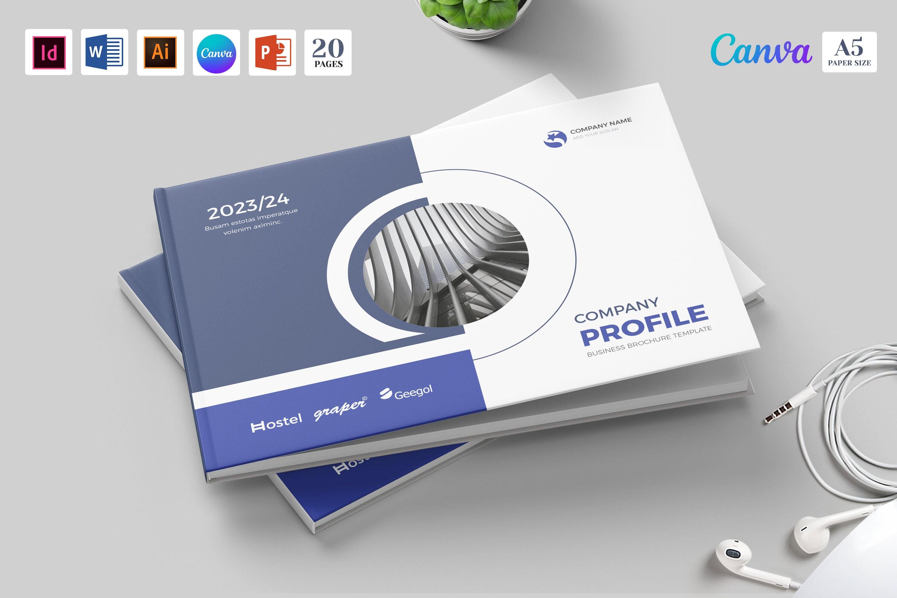 Brochure Template A5, Canva | MS Word | Indesign | Powerpoint ...
