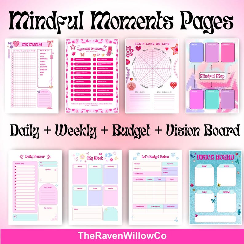 Y2K Digital Planner | 2025 2026 Calendar | PDF | Aesthetic Printable ...