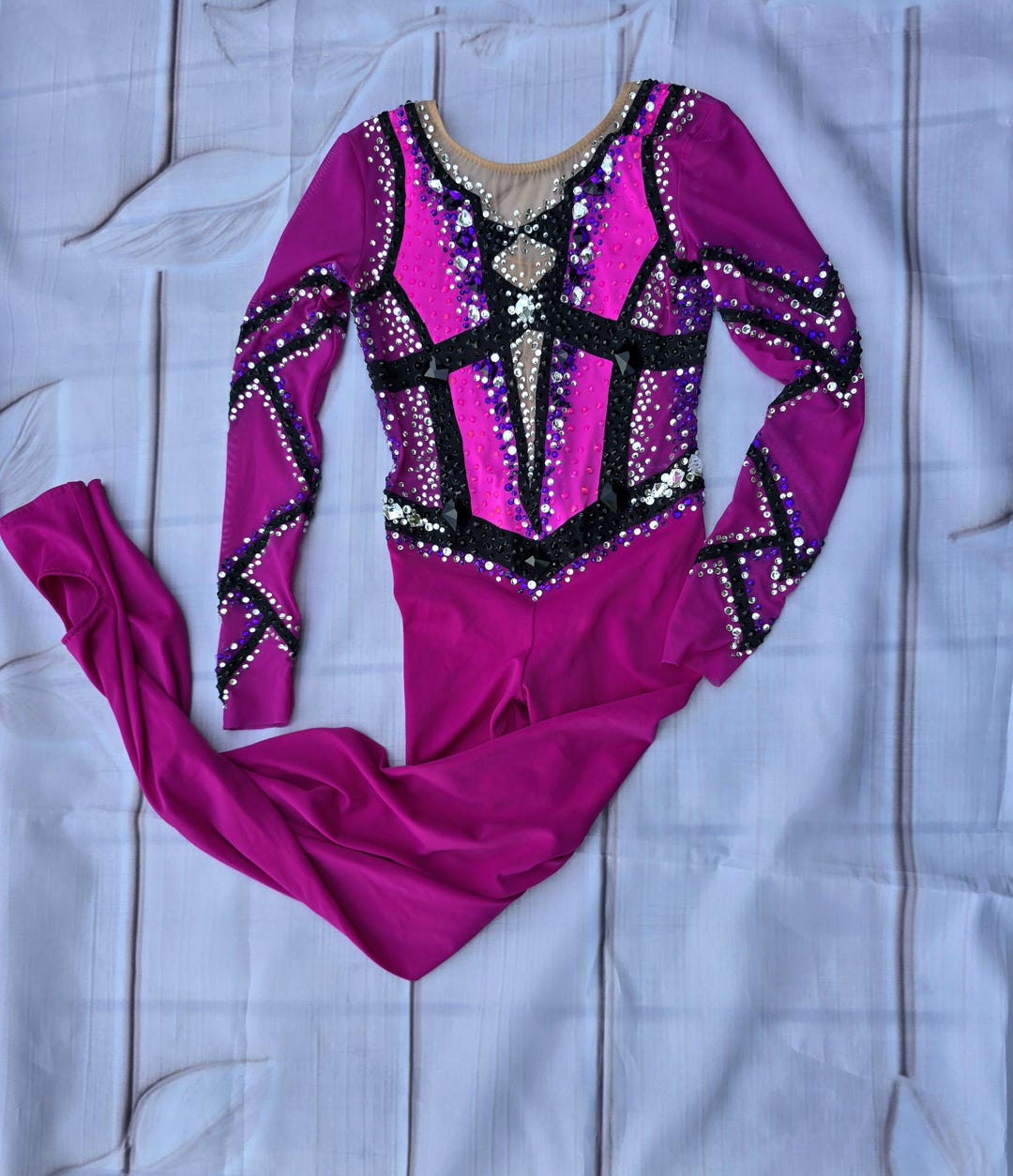 Rf-drakt. Leotard. Handmade Rhythmic Gymnastics Leotard – Italian ...
